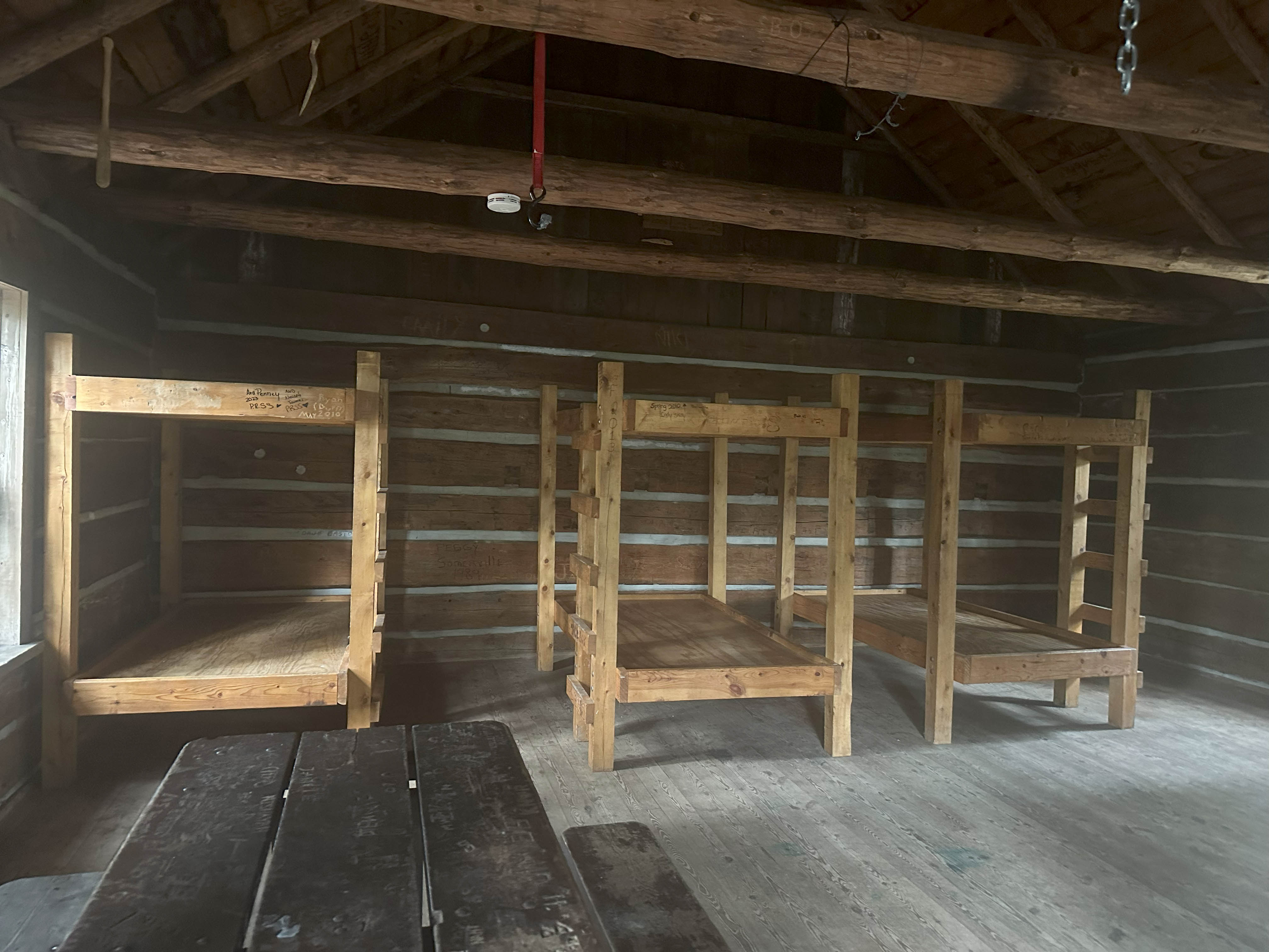 Kitty Lake Ranger Cabin – Bunks – All of Algonquin
